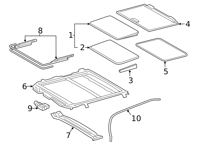 63251-06050 - Sunroof Seal 2018-2021 Toyota | AutoNation Parts