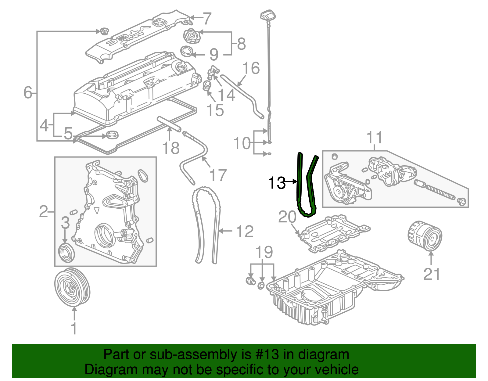 13441-PCX-004 - Chain 2000-2009 Honda S2000 | Honda Parts Online