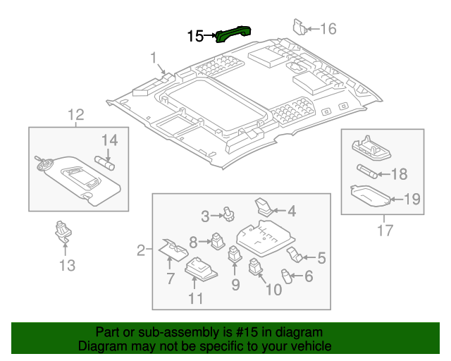2016-2021 Toyota Interior Grab Bar 74610-0R010-C0 | OEM Parts Online