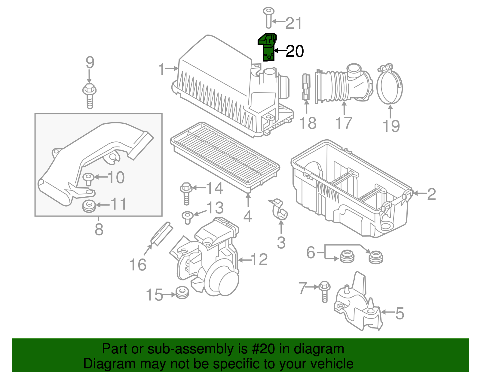 2017-2025 Mazda Mass Air Flow Sensor PYFS-13-215 | OEM Parts Online