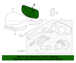 91039AN02A - Door Mirror Glass 2020-2023 Subaru | AutoNationParts.com