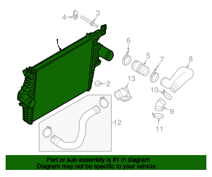 2003-2004 Ford Inter-Cooler 3C3Z-6K775-AA | QuirkParts