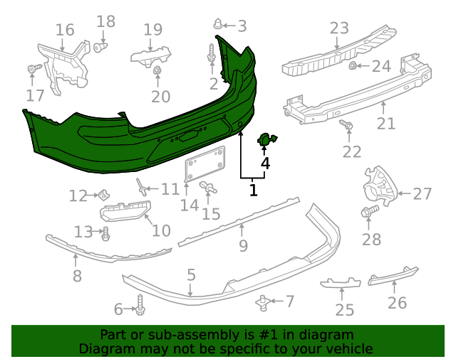 2019-2023 Volkswagen Arteon Bumper Cover 3G8-807-417-GRU | VW Direct Parts
