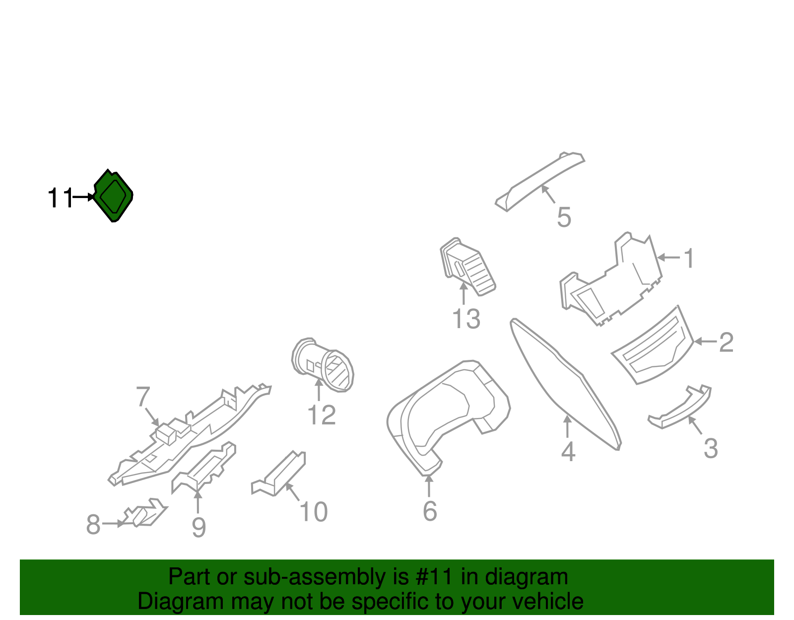2013-2020 Infiniti Defroster Grille 68741-9NB0A | Faulkner Infiniti of ...