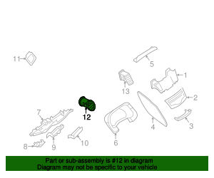 2013-2020 Infiniti Dashboard Air Vent 68761-3JA0A | AutoNationParts.com