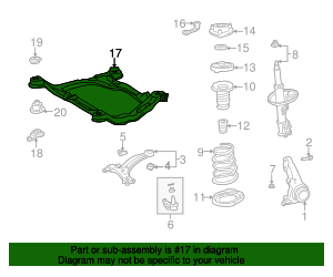 1992-2004 Toyota Engine Cradle 51100-33030 | Toyota Parts Center