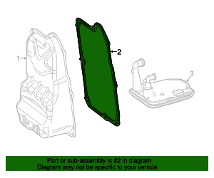 246-371-07-80 - Transmission Oil Pan Gasket 2014-2023 Mercedes-Benz ...