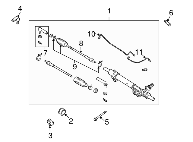 48353-7S000 | Nissan Bracket - Genuine OEM | 483537S000 | Nissan Parts