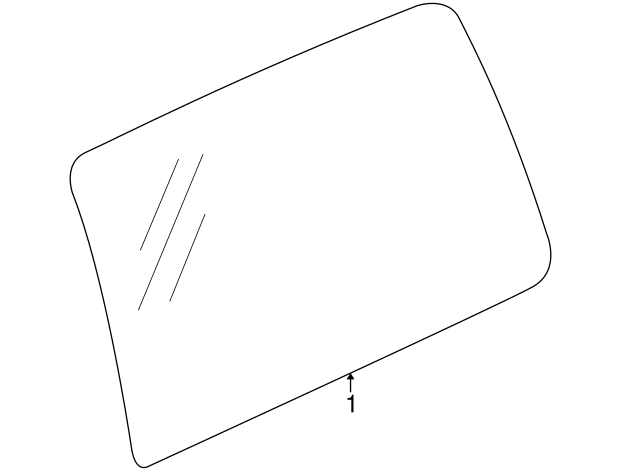 2005-2008 GM Window Assembly, Rear S/D (Long Wheel Base) 19168100 | GM ...