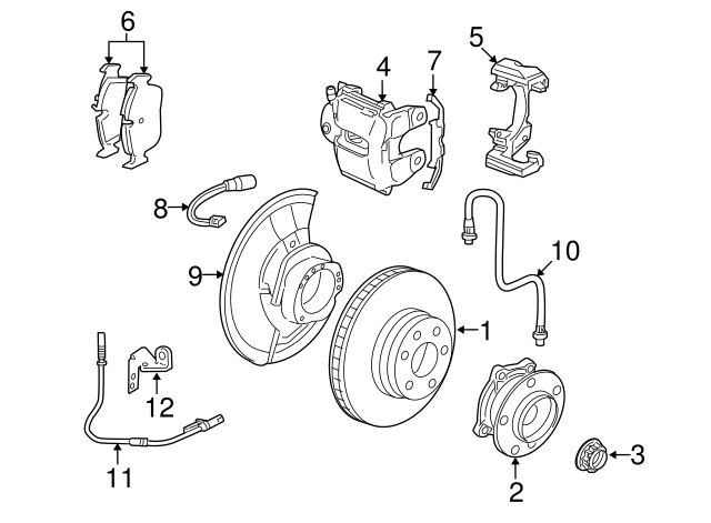 2007-2018 BMW Brake disc, ventilated 34-11-6-886-477 | AutoNationParts.com