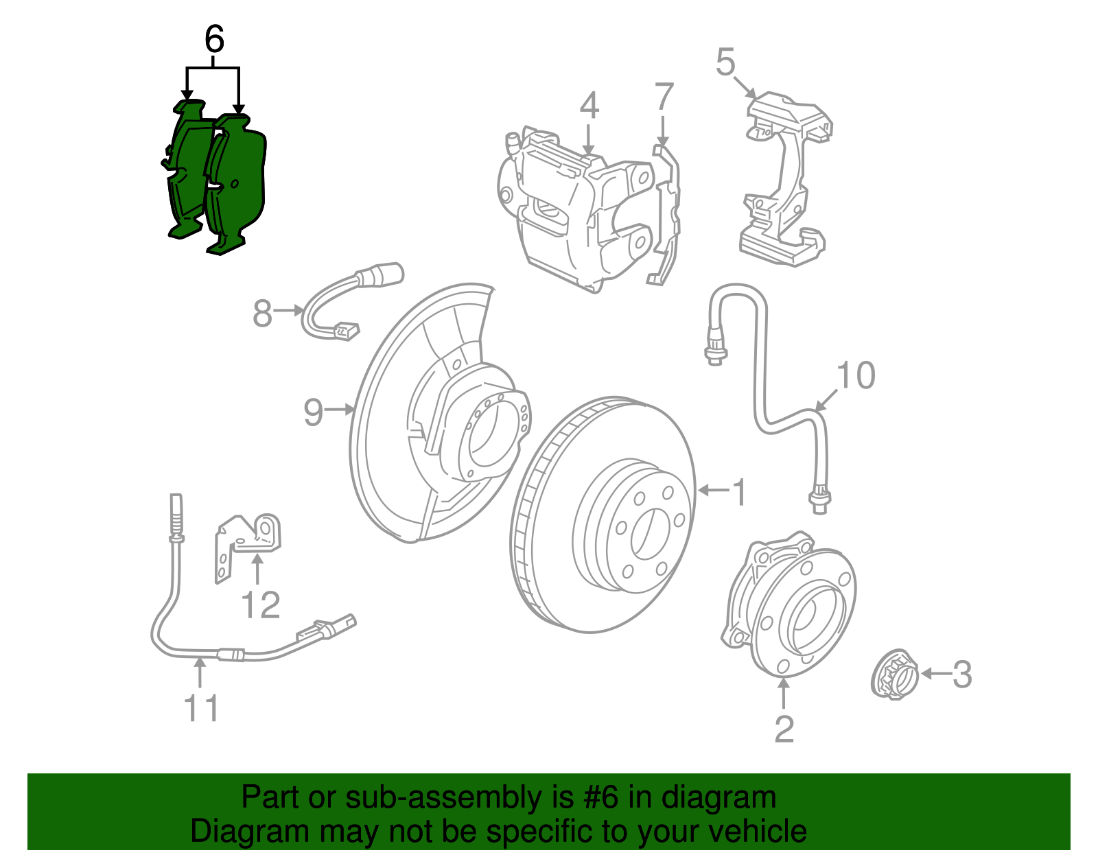 2007-2018 BMW Brake Pads Front 34116852253 | OEM Parts Online
