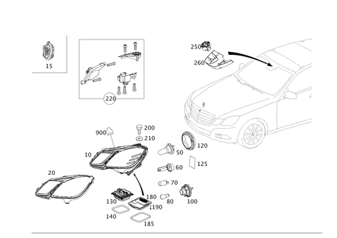 Front Illumination for 2010 Mercedes-Benz E63 AMG | Mercedes-Benz USA Parts