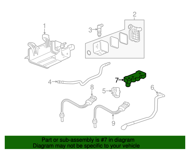 2004-2022 GM Multi-Purpose Pressure Sensor 55573248 | GM Parts Center