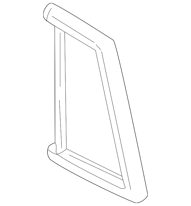 Hyundai - 83543-26000 - Fixed Glass Weatherstrip - 2001-2006 Hyundai ...