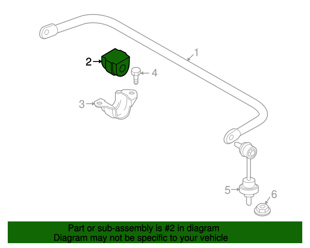 Genuine BMW 33-55-6-766-510 | Stabilizer Bar Bushing | FREE Shipping on ...