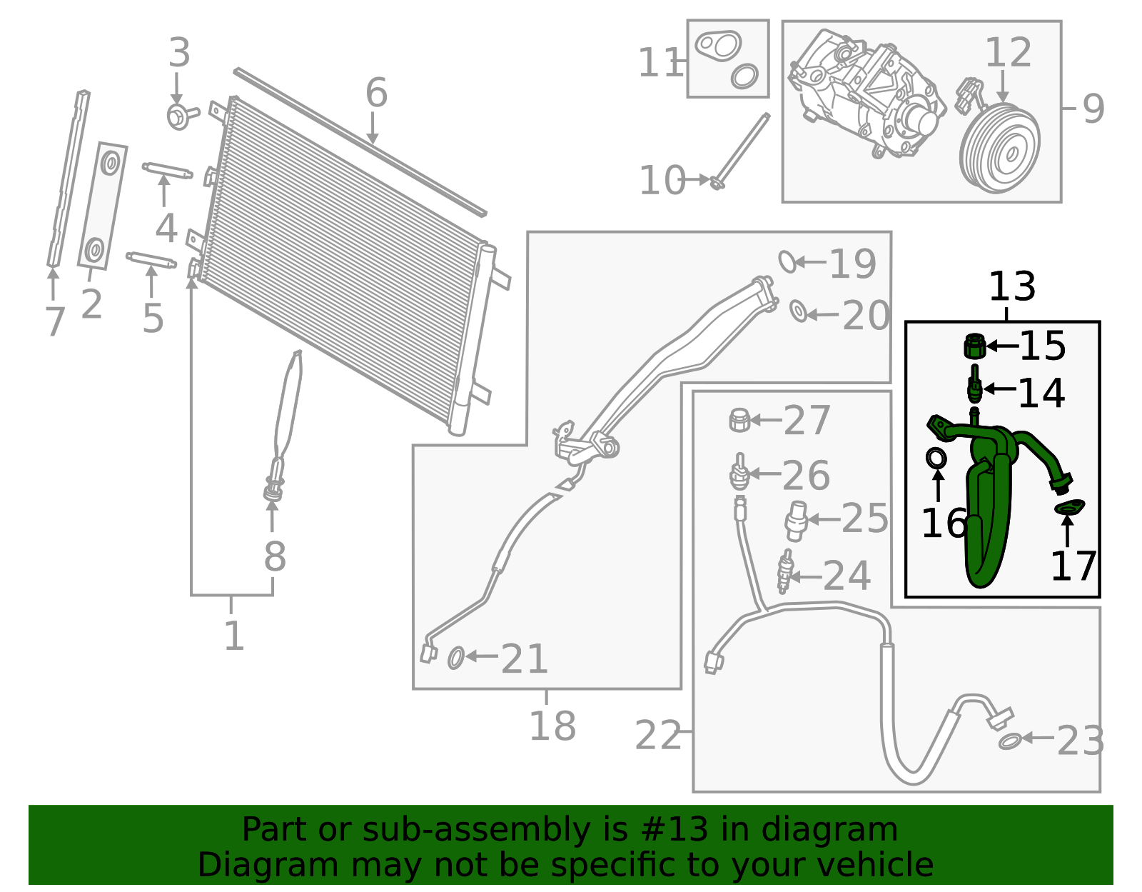 Genuine OEM Ford Part - Suction Line JL3Z-19867-LC | Genuine OEM Ford ...