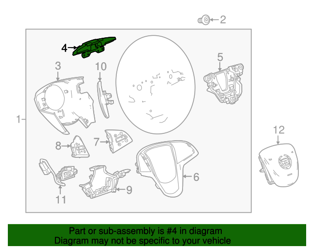 2013-2019 Cadillac Steering Wheel Vibration Dampener 22874276 GM | Flow ...