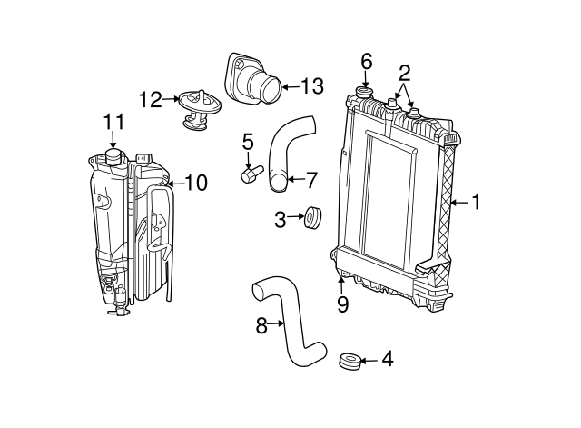 2009 Mopar Radiator 55056978AC | TascaParts.com