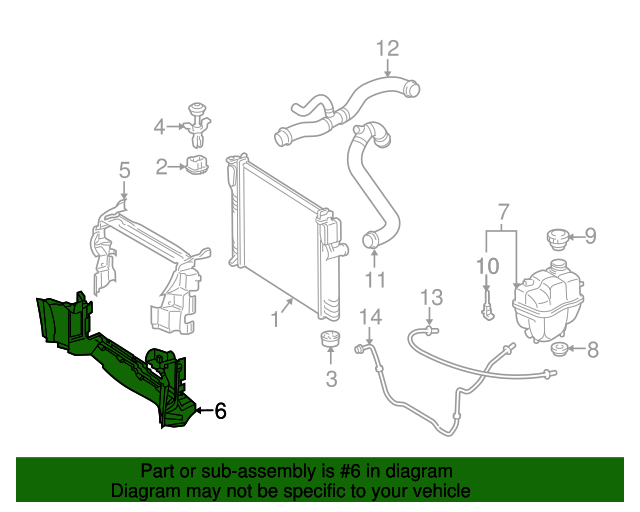 211-505-07-30 - Lower Baffle 2003-2009 Mercedes-Benz | Mercedes-Benz ...