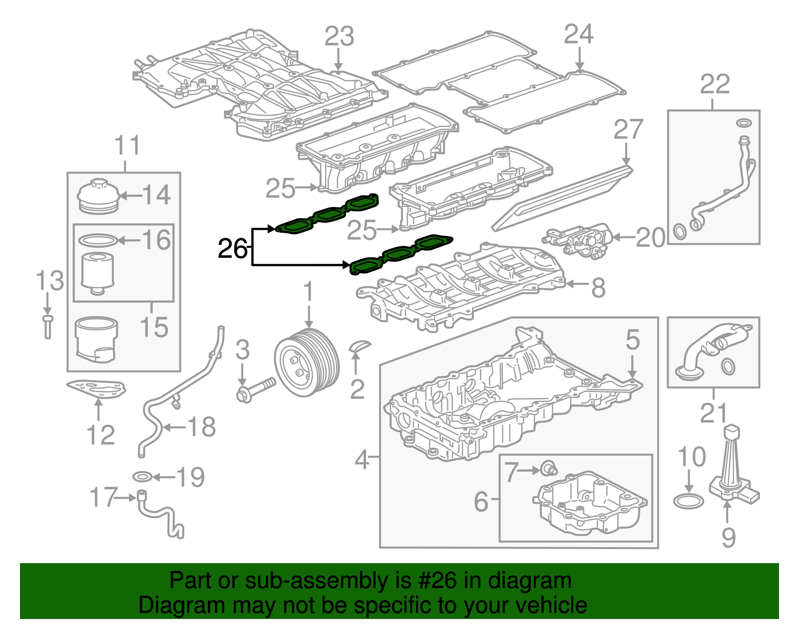 2013-2023 Jaguar Inter-Cooler Gasket C2Z17249 | JaguarParts.com