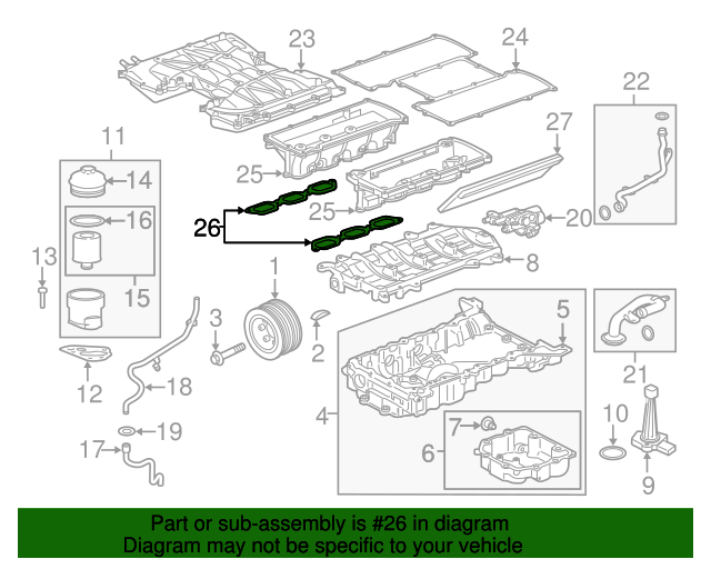 2013-2023 Jaguar Inter-Cooler Gasket C2Z17249 | JaguarParts.com