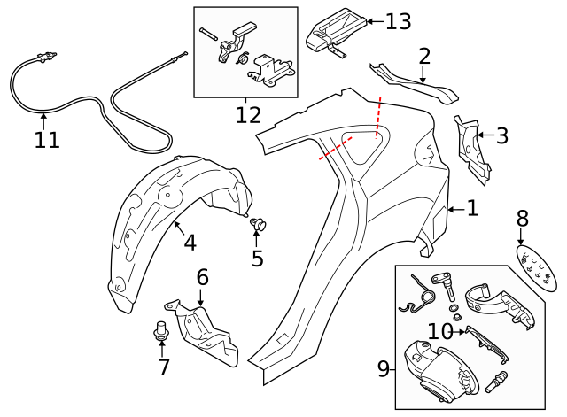96072FL080 - Deflector - 2018-2021 Subaru Crosstrek | Subaru Parts Deals