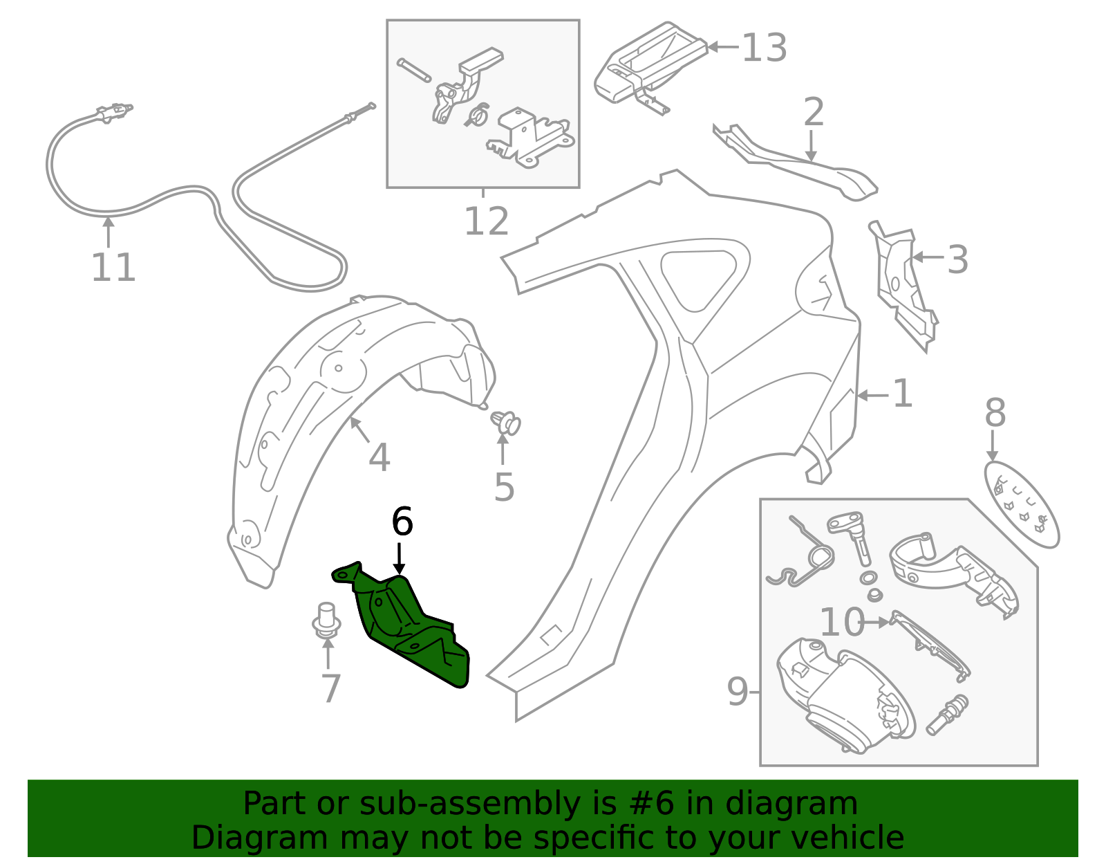 2018-2023 Subaru Crosstrek Deflector 96072FL090 | OEM Parts Online
