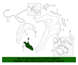 2018-2023 Subaru Crosstrek Deflector 96072FL080 | Subaru Parts Store