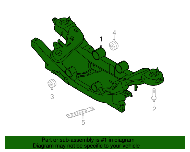 2015-2019 Lincoln MKC Cross Member Assembly EJ7Z-5035-F | OEM Parts Online