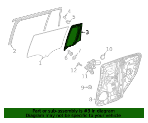 2020-2023 Mercedes-Benz Vent Window Assembly 247-730-48-00 ...
