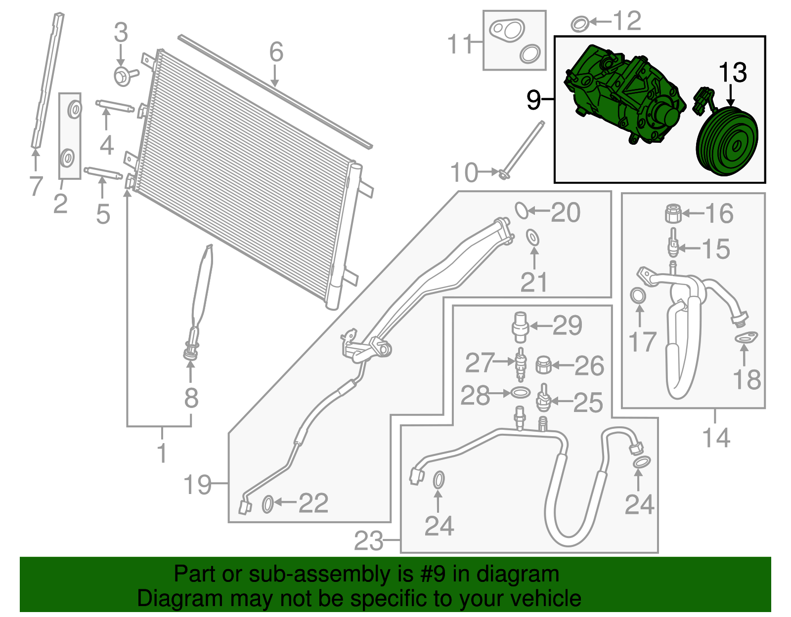 2017 Ford F-150 Compressor Assembly HL3Z-19703-X | Ford OEM Parts Online