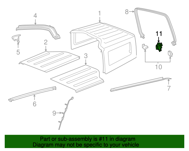 2018-2020 Jeep Wrangler Connector Plate 68368994AD | TascaParts.com
