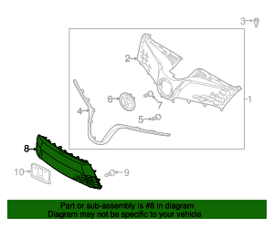 53112-08050 - Grille 2018-2020 Toyota Sienna | AutoNationParts.com