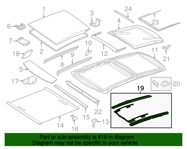 251-780-00-38 - Slide Rail 2011-2012 Mercedes-Benz R 350 | Mercedes ...