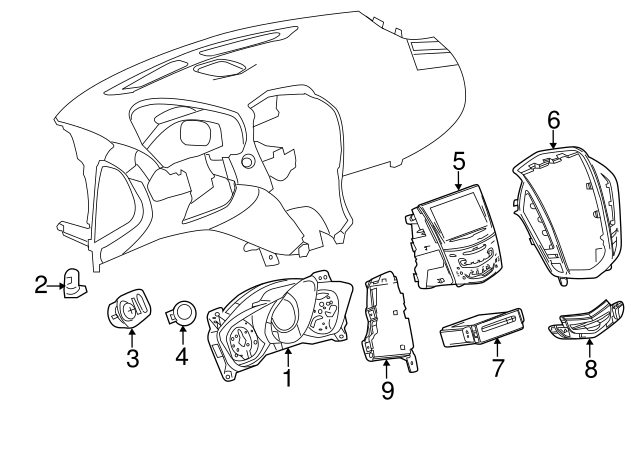 84606274 - F Control 2013-2016 Cadillac SRX | AutoNationParts.com