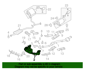 44620AA76A - Crossover Pipe 2006-2008 Subaru | Stivers Decatur Subaru Parts
