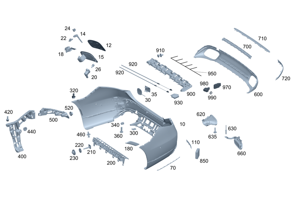 223-490-48-01 - Tailpipe Trim 2021-2025 Mercedes-Benz | Mercedes-Benz ...
