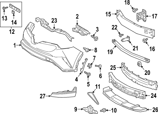76852-F4010 - Spoiler - 2020-2022 Toyota C-HR | OEM Genuine Toyota Parts