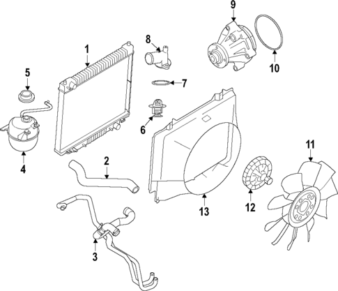 Radiator & Components for 2008 Ford E-350 Super Duty | Genuine OEM Ford ...