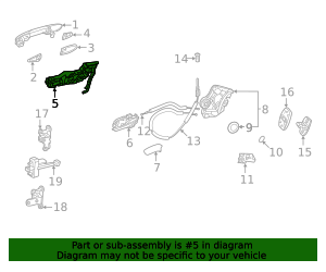 2021-2022 Toyota Mirai Handle Base 69203-62020 | OEM Parts Online