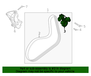 2015-2022 Volvo Tensioner 32249369 | OEM Parts Online