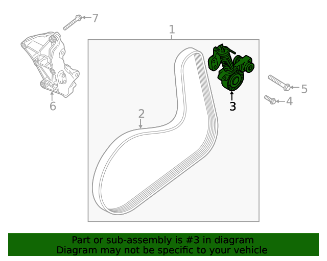 2015-2022 Volvo Tensioner 32249369 | OEM Parts Online