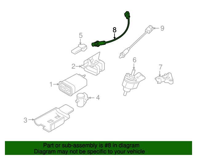 2009-2011 GM Oxygen Sensor 96951465 GM | GMPartsDirect.com