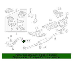 OEM 2012-2024 Honda Muffler & Pipe Gasket 18303-TR0-A01 | Honda ...