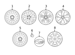 28111SJ000 - Wheel, Steel - 2019-2023 Subaru Forester | Subaru Parts Shop
