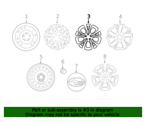 2019-2024 Subaru Forester Wheel 28111SJ020 | AutoNationParts.com