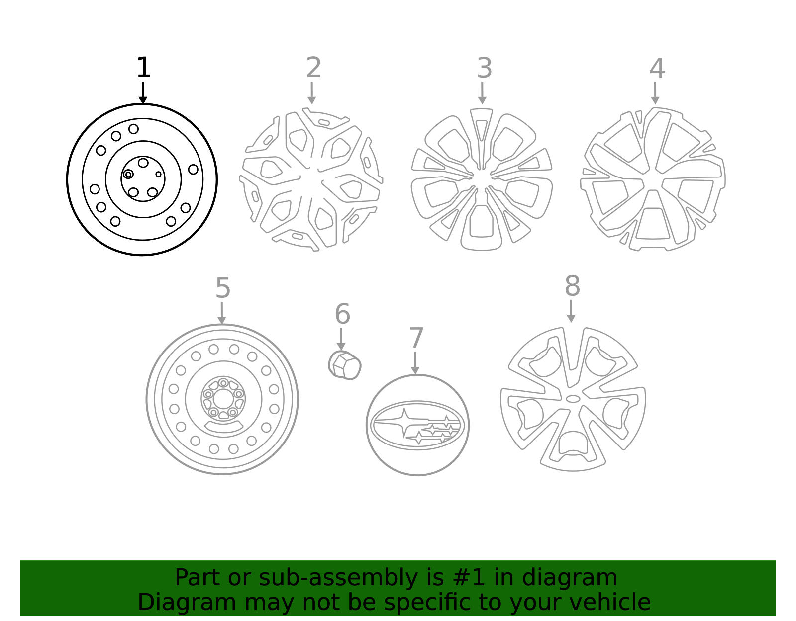 28111SJ000 - Wheel Steel - 2019-2021 Subaru Forester | World OEM Parts ...