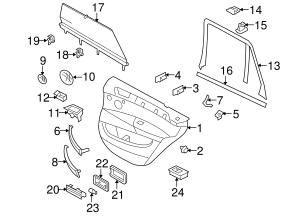 Genuine BMW 51-35-7-183-938 | Upper Cover Hook | FREE Shipping on Most ...