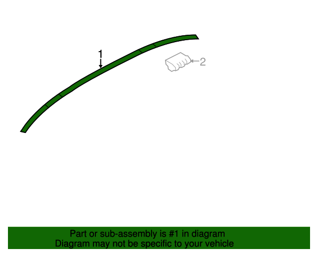 51137312617 - 2012-2018 BMW Roof Molding (51-13-7-312-617) | BMW of ...