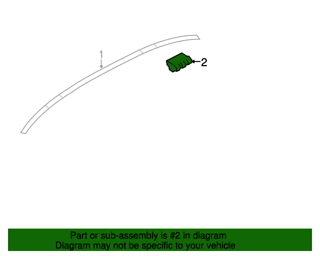 51137291271 - 2012-2020 BMW Roof Molding Clip (51-13-7-291-271) | BMW ...